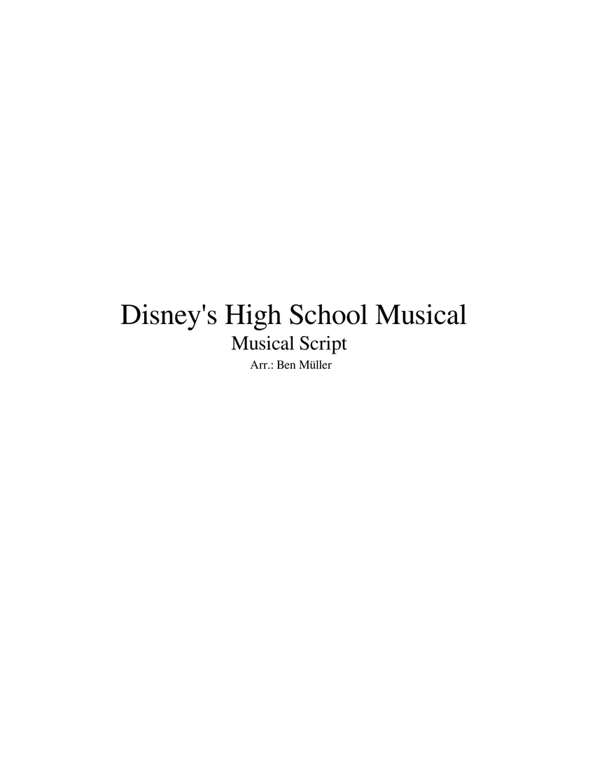 Disney's_High_School_Musical Sheet Music for Piano, Trombone, Soprano ...