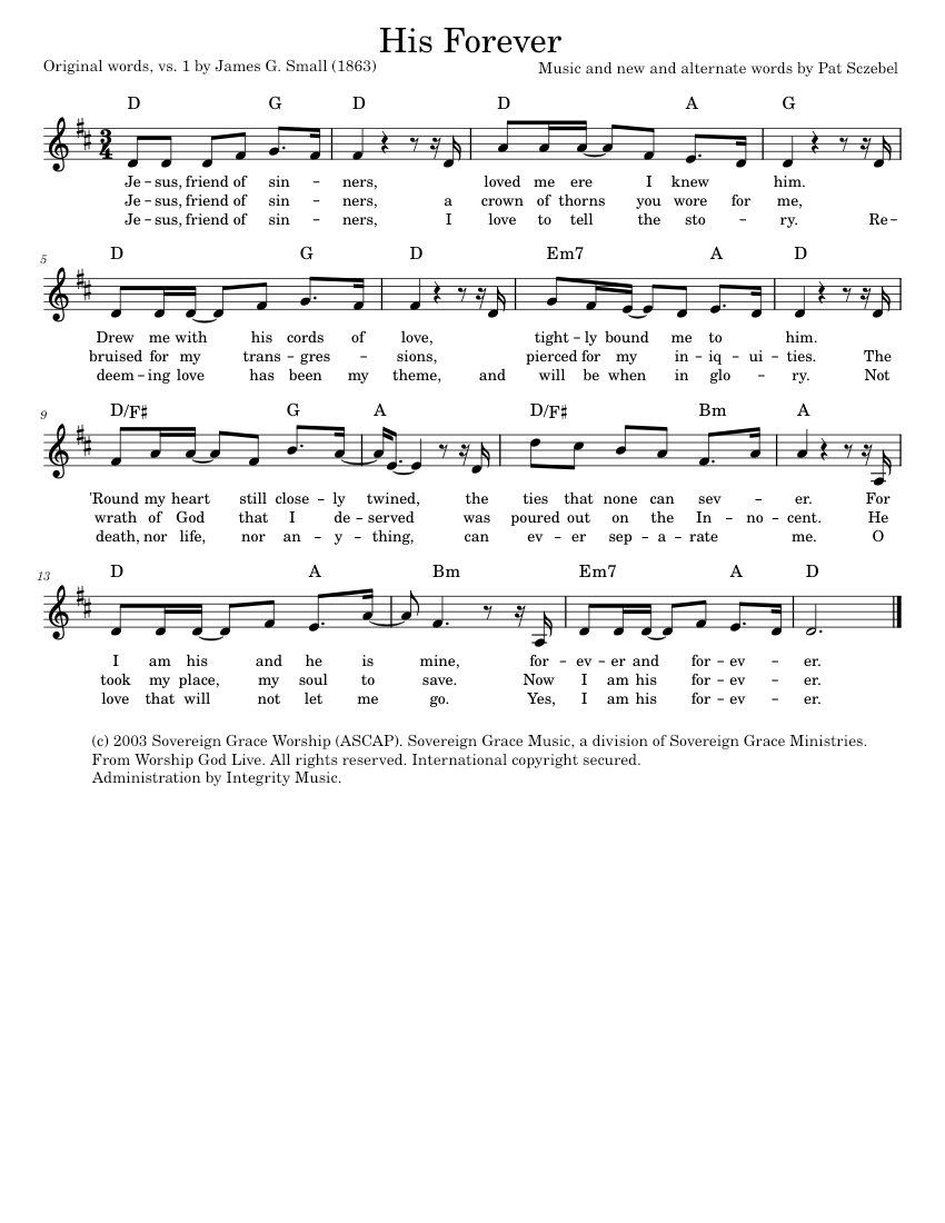 His Forever Sheet music for Piano (Choral) Easy | Musescore.com