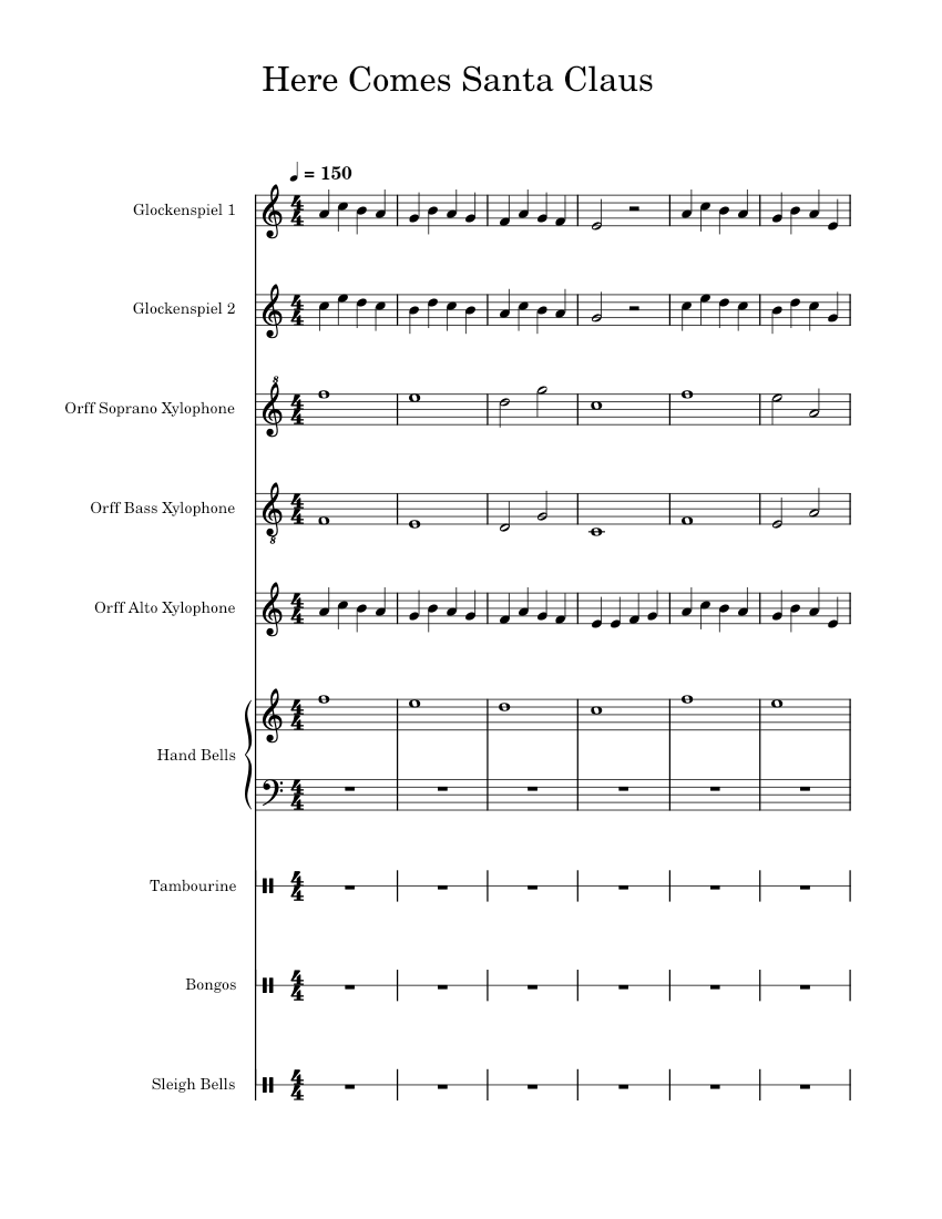 Here comes santa claus – Gene Autry Here Comes Santa Claus Sheet Music ...