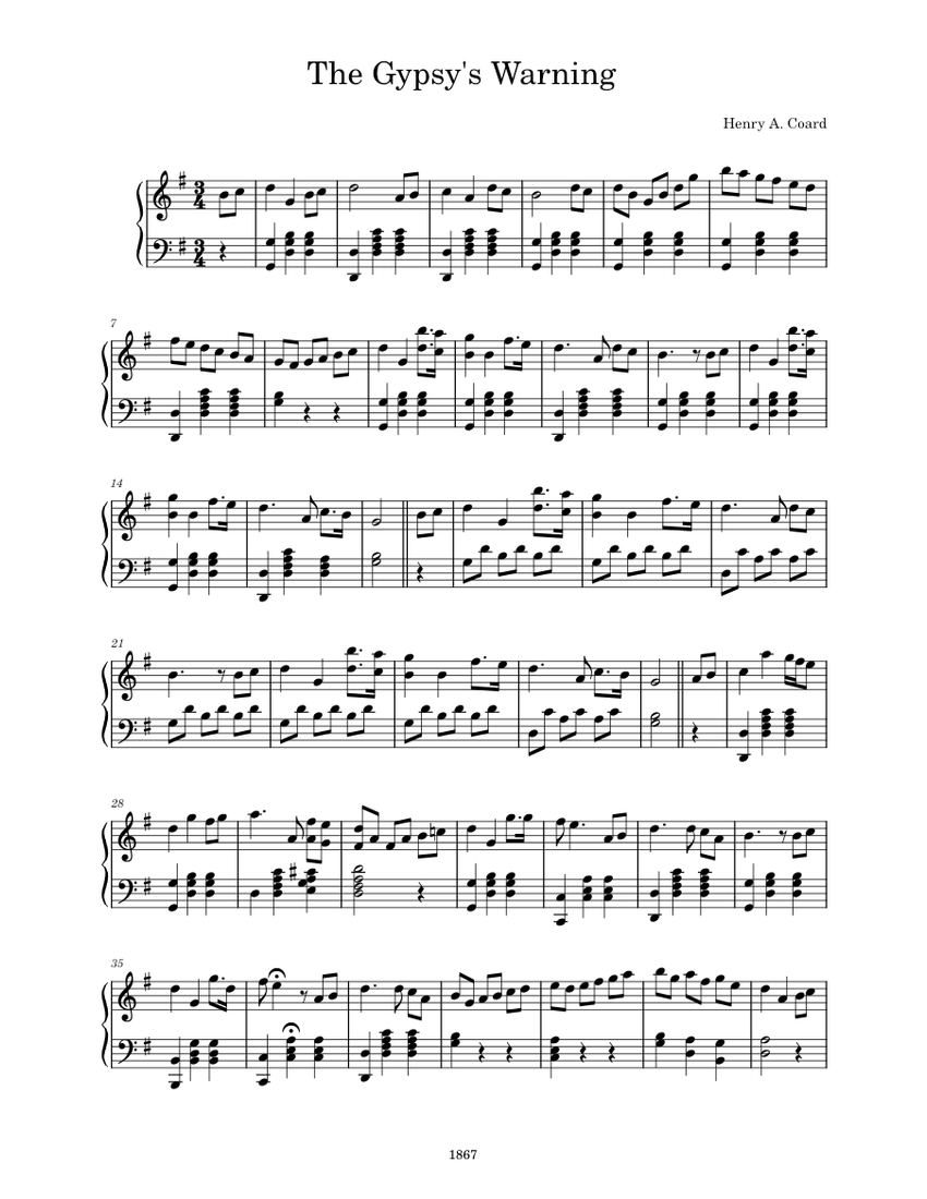 The Gypsy's Warning – Dr. W. J. Wetmore The Gypsy's Warning by Dr. W. J ...