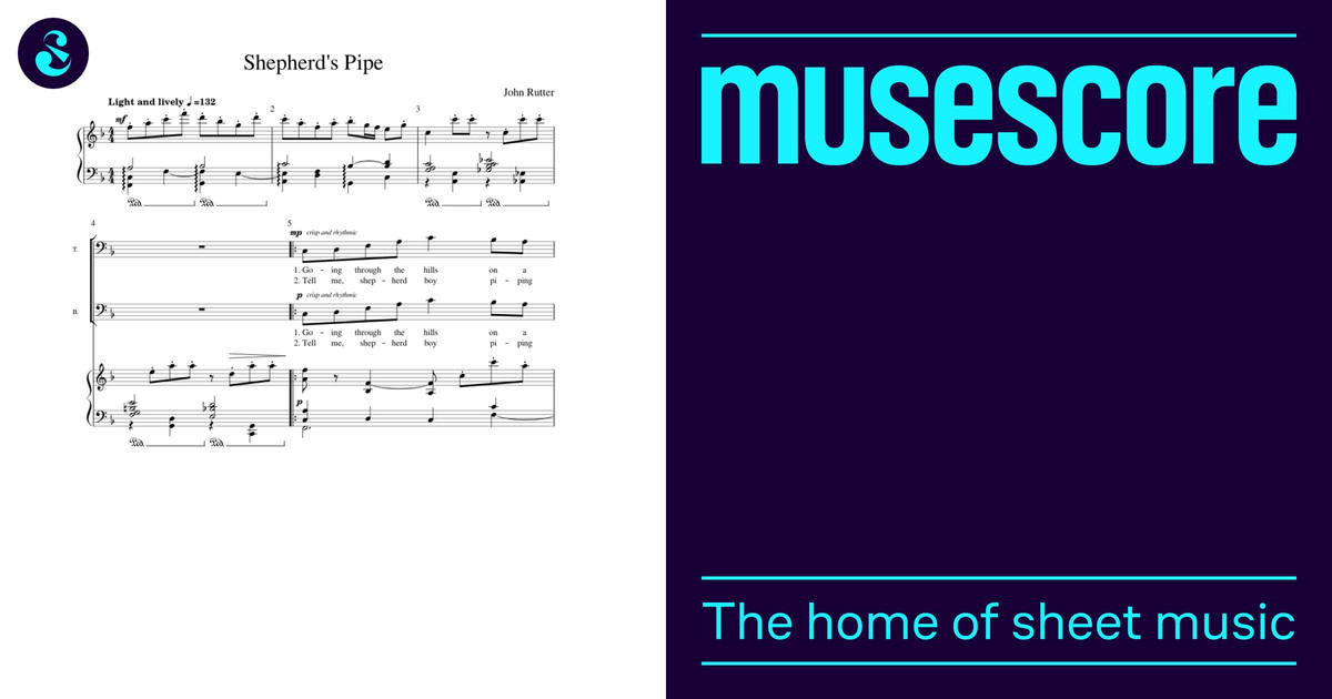 Shepherds Pipe Sheet Music for Piano, Soprano, Alto, Tenor & more ...