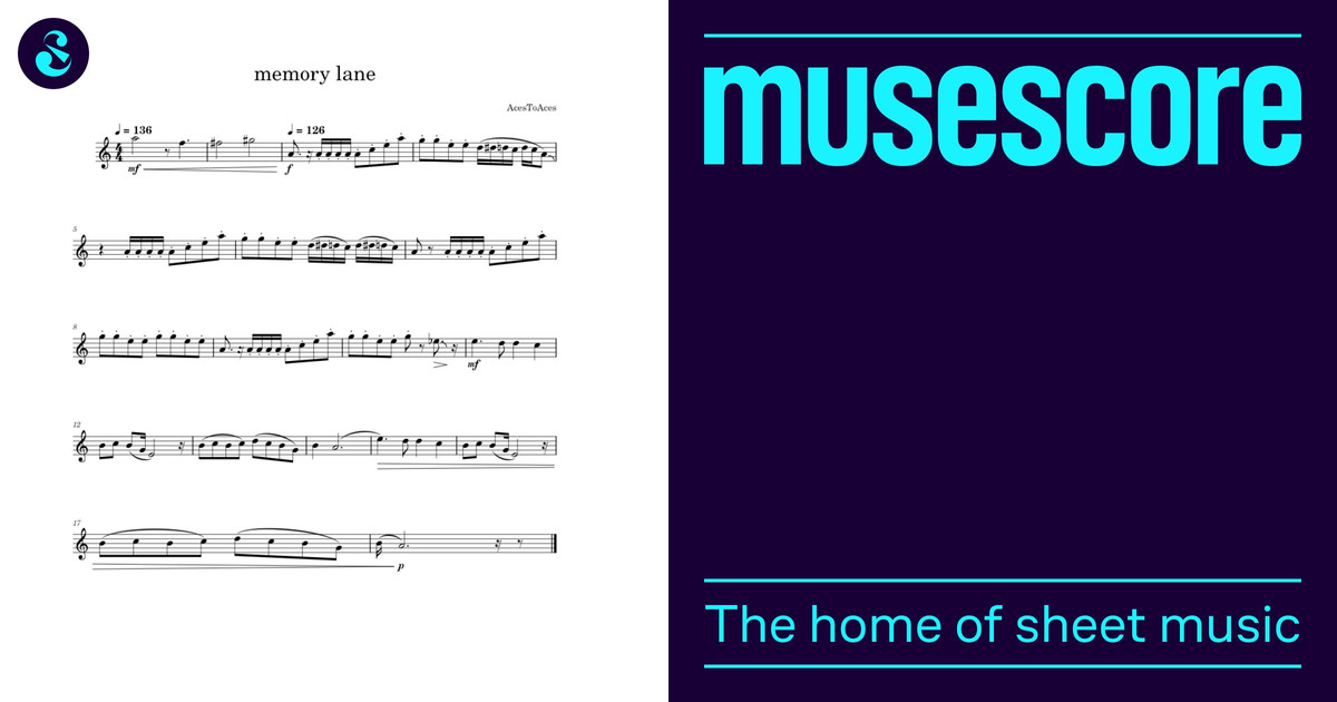 memory lane - AcesToAces Sheet music for Trumpet other (Solo ...