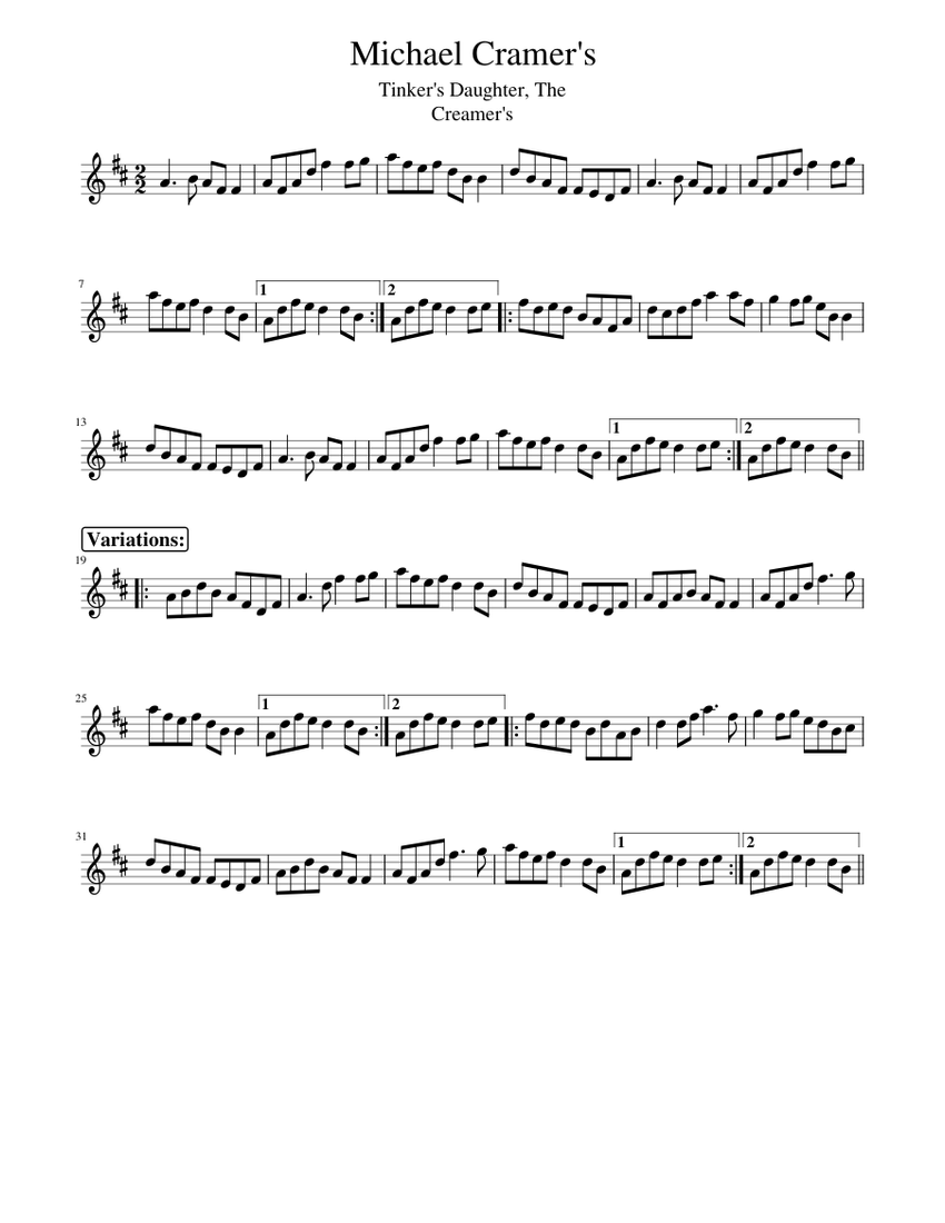 Michael Cramer's Sheet music for Piano (Solo) | Musescore.com