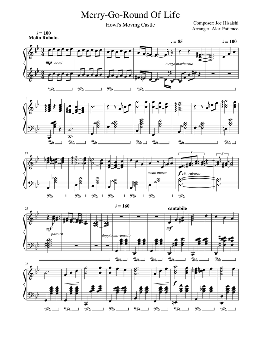 Mary go round Sheet Music for Piano (Mixed Duet) | MuseScore.com
