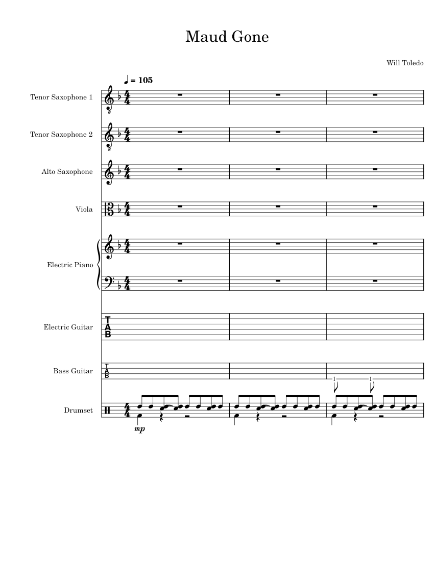 Maud gone – Car Seat Headrest Maud Gone – Car Seat Headrest Sheet music ...