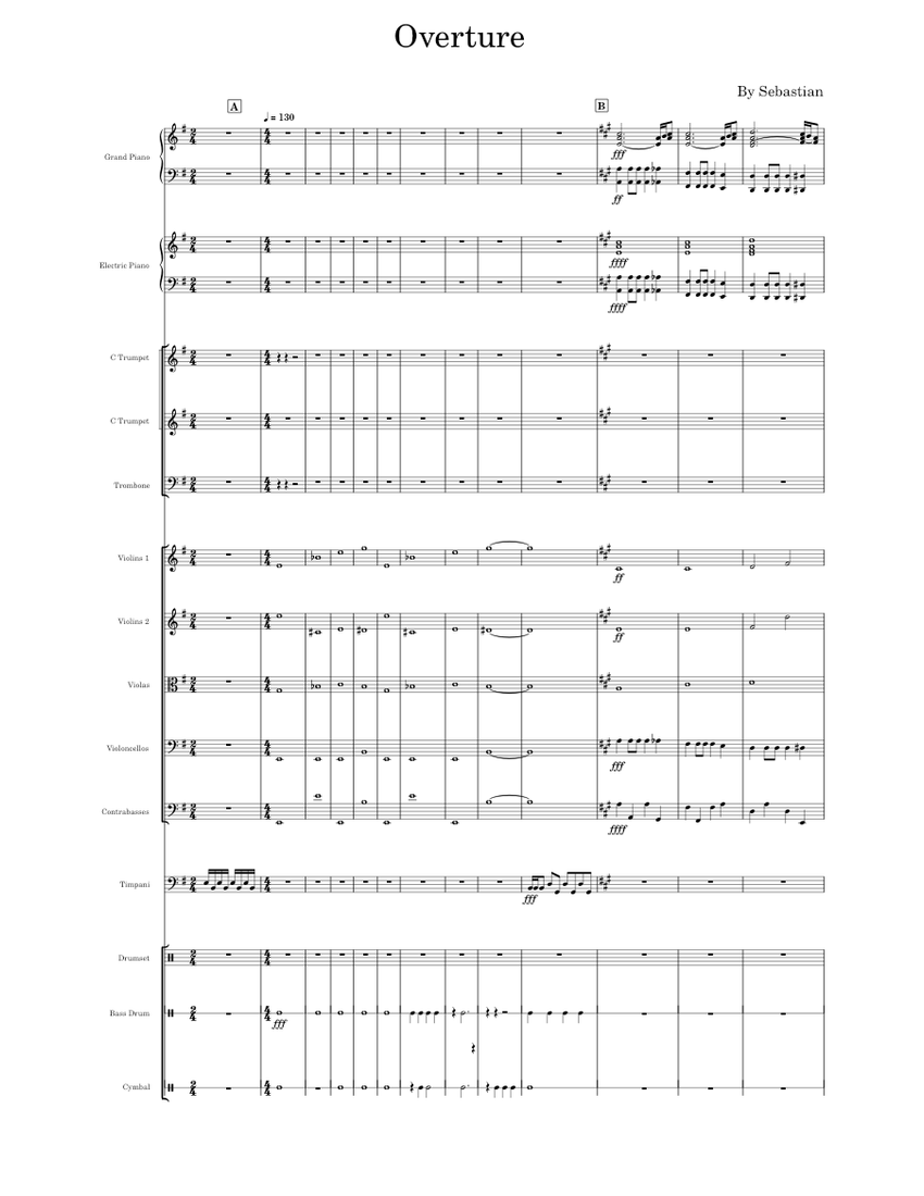 Overture - piano tutorial