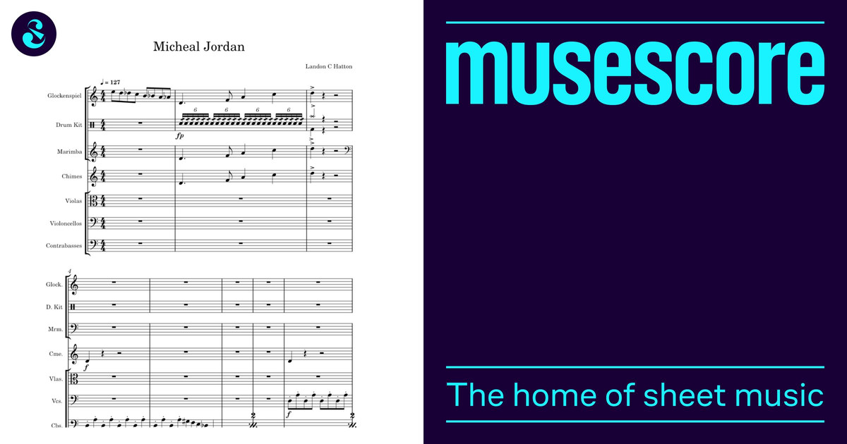 michael jordan Sheet music for Glockenspiel, Drum group, Marimba ...