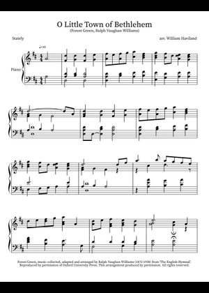 O Little Town of Bethlehem – Ralph Vaughan Williams O Little Town of ...