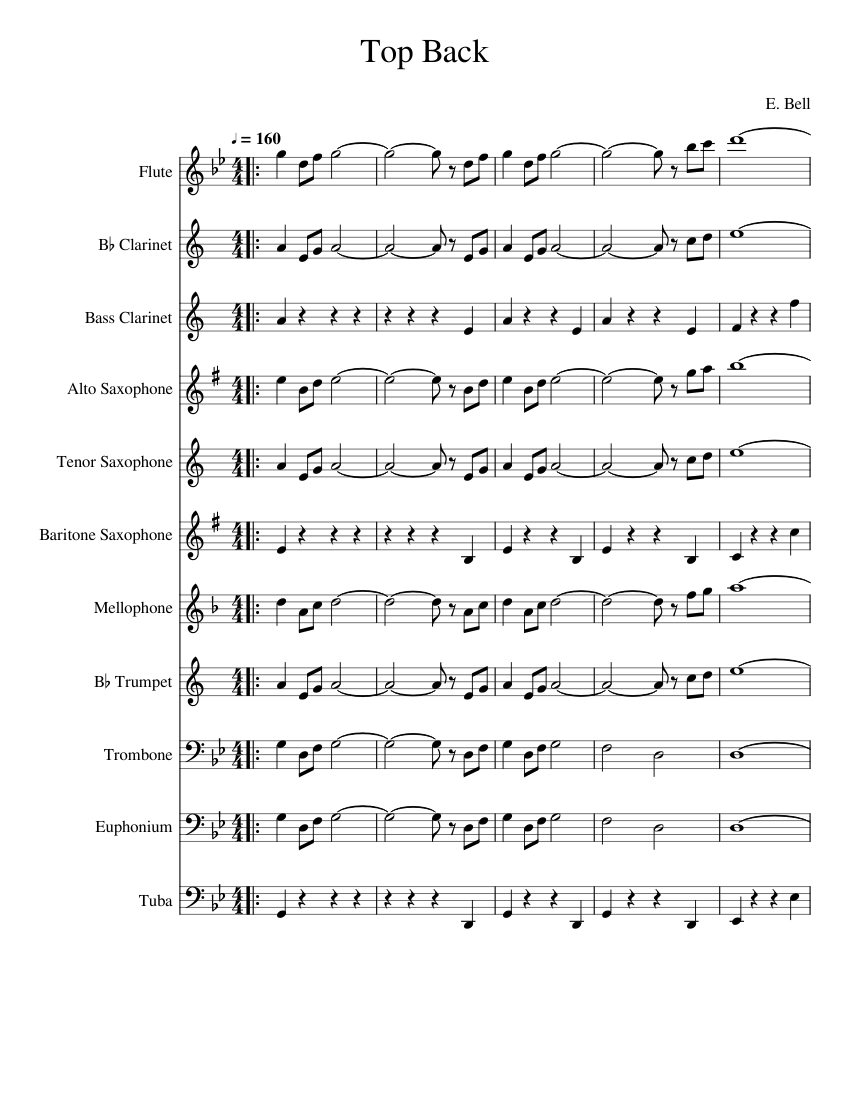 Top Back Sheet Music for Trombone, Euphonium, Tuba, Mellophone & more ...