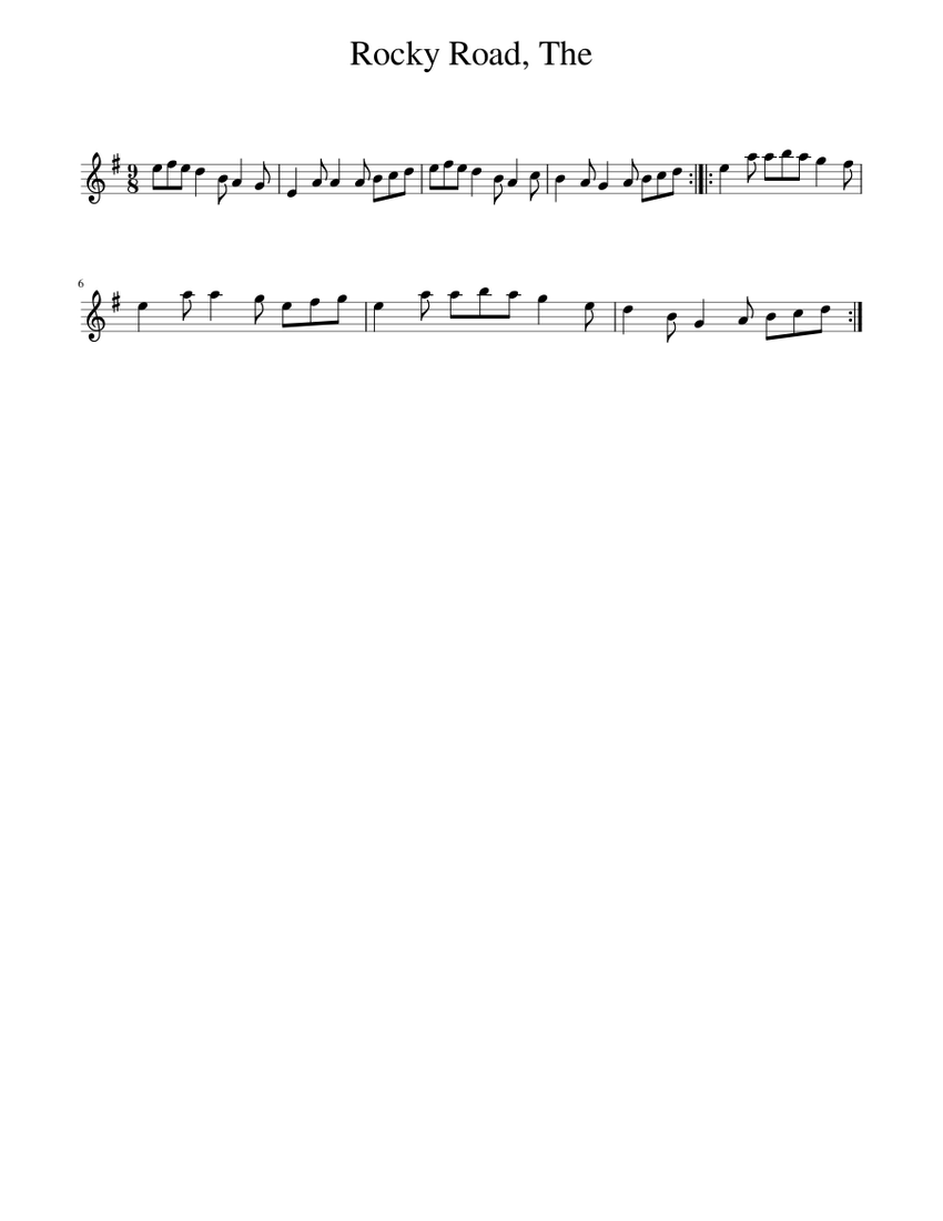The Rocky Road Sheet music for Piano (Solo) Easy | Musescore.com