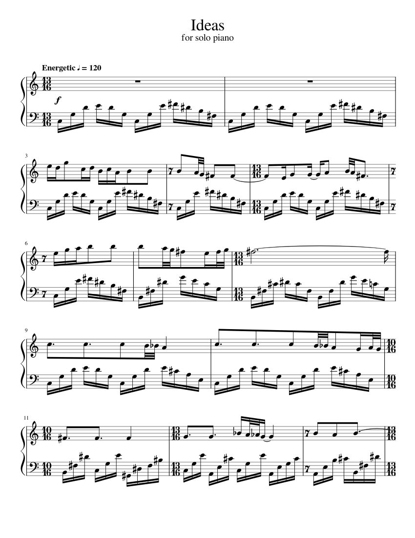 Ideas Sheet music for Piano (Solo) | Musescore.com