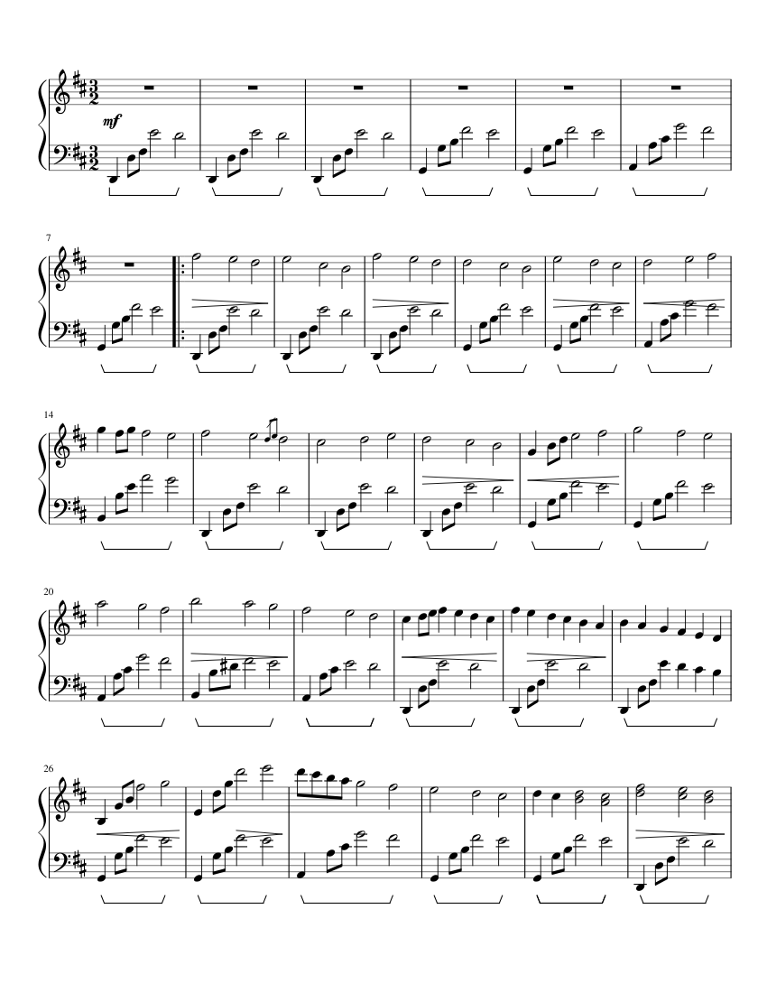 Void 3 Sheet music for Piano (Solo) Easy | Musescore.com
