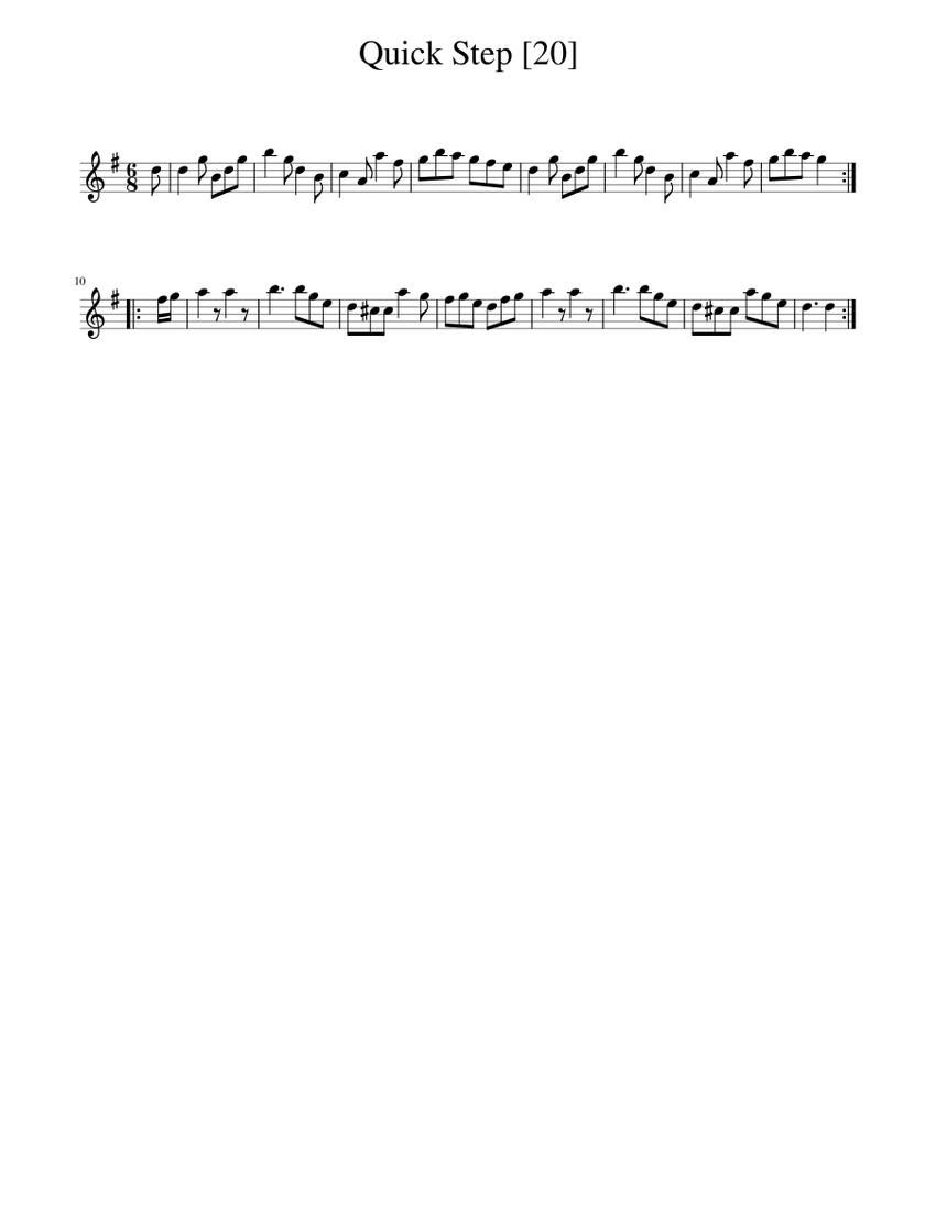 Quick Step Sheet music for Piano (Solo) Easy | Musescore.com