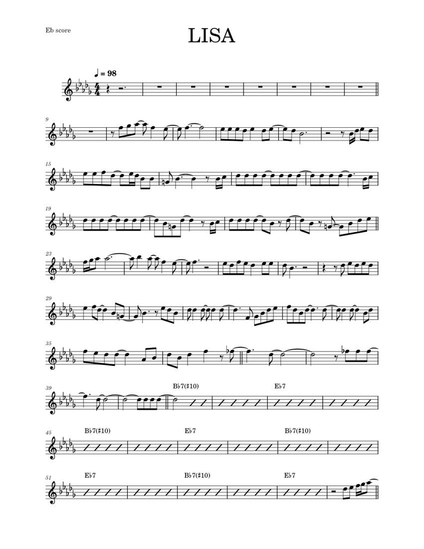 LIsa – David Sanborn Sheet music for Saxophone alto (Solo) | Musescore.com