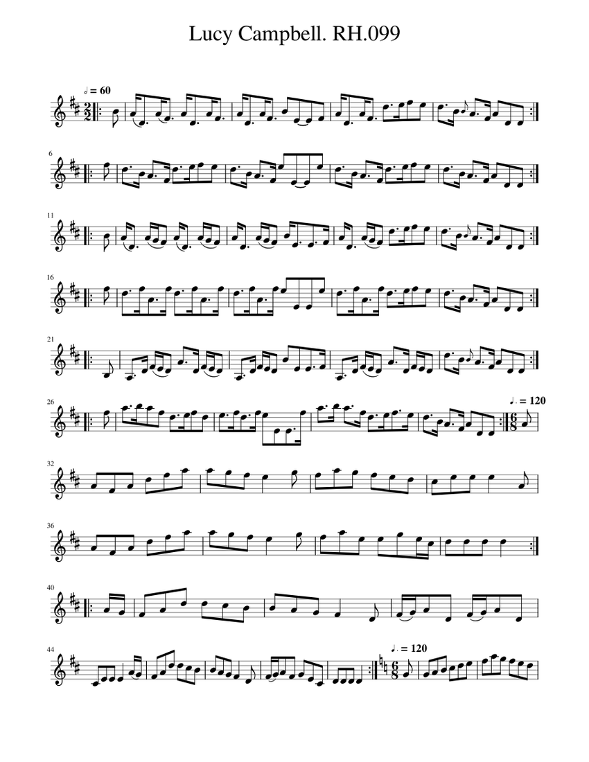 Lucy Campbell. RH.099 Sheet music for Piano (Solo) | Musescore.com