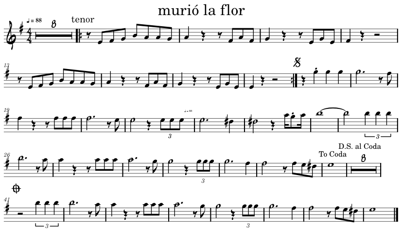 Murió la flor – Los Ángeles Negros murio la flor Sheet music for ...