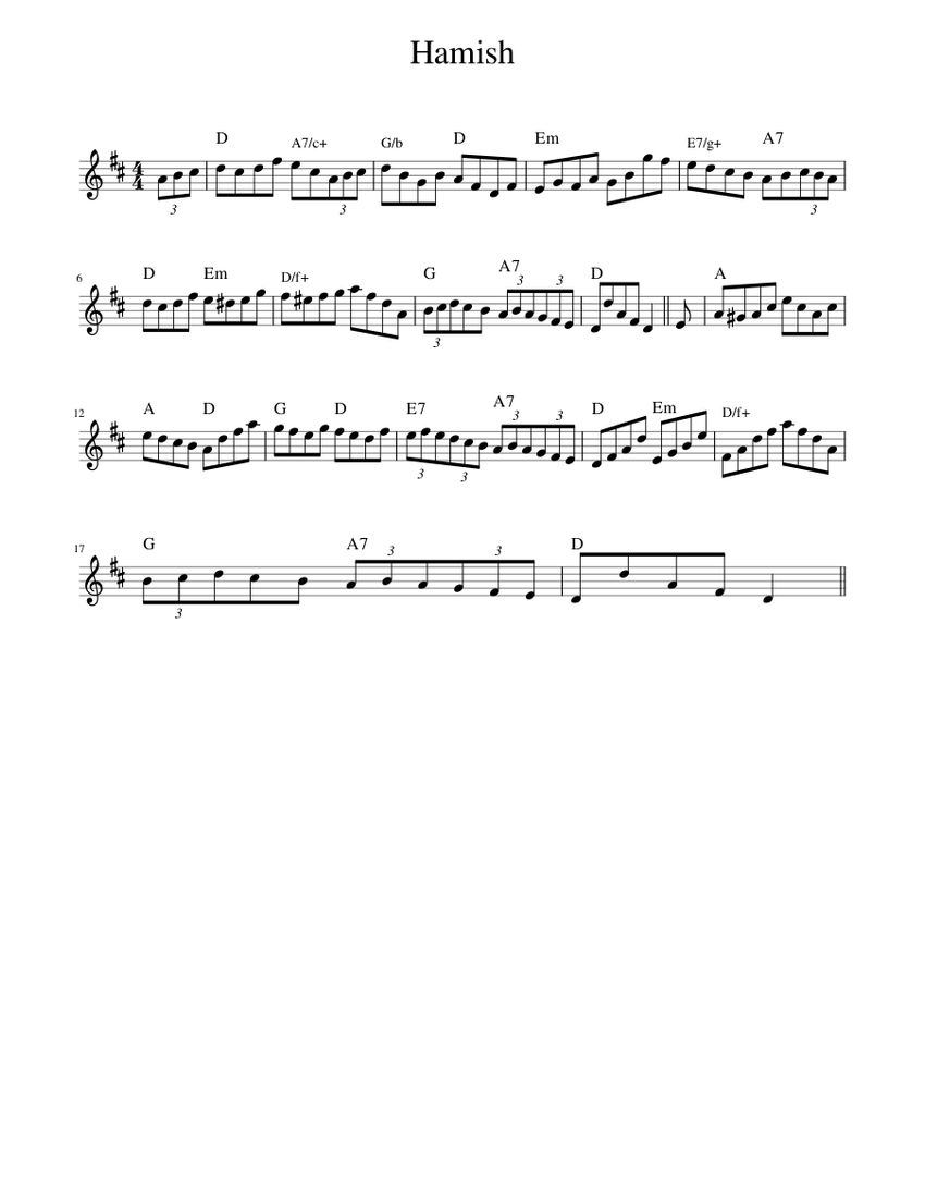 Hamish Sheet music for Piano (Solo) | Musescore.com