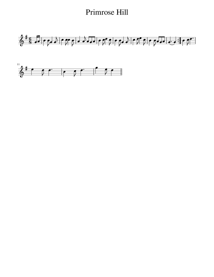 Primrose Hill Sheet music for Piano (Solo) Easy | Musescore.com