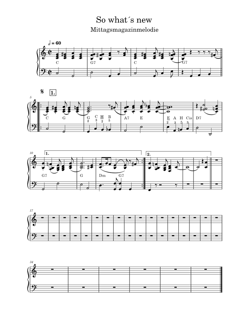 So what´s new – Herb Alpert So what´s new Sheet music for Accordion ...