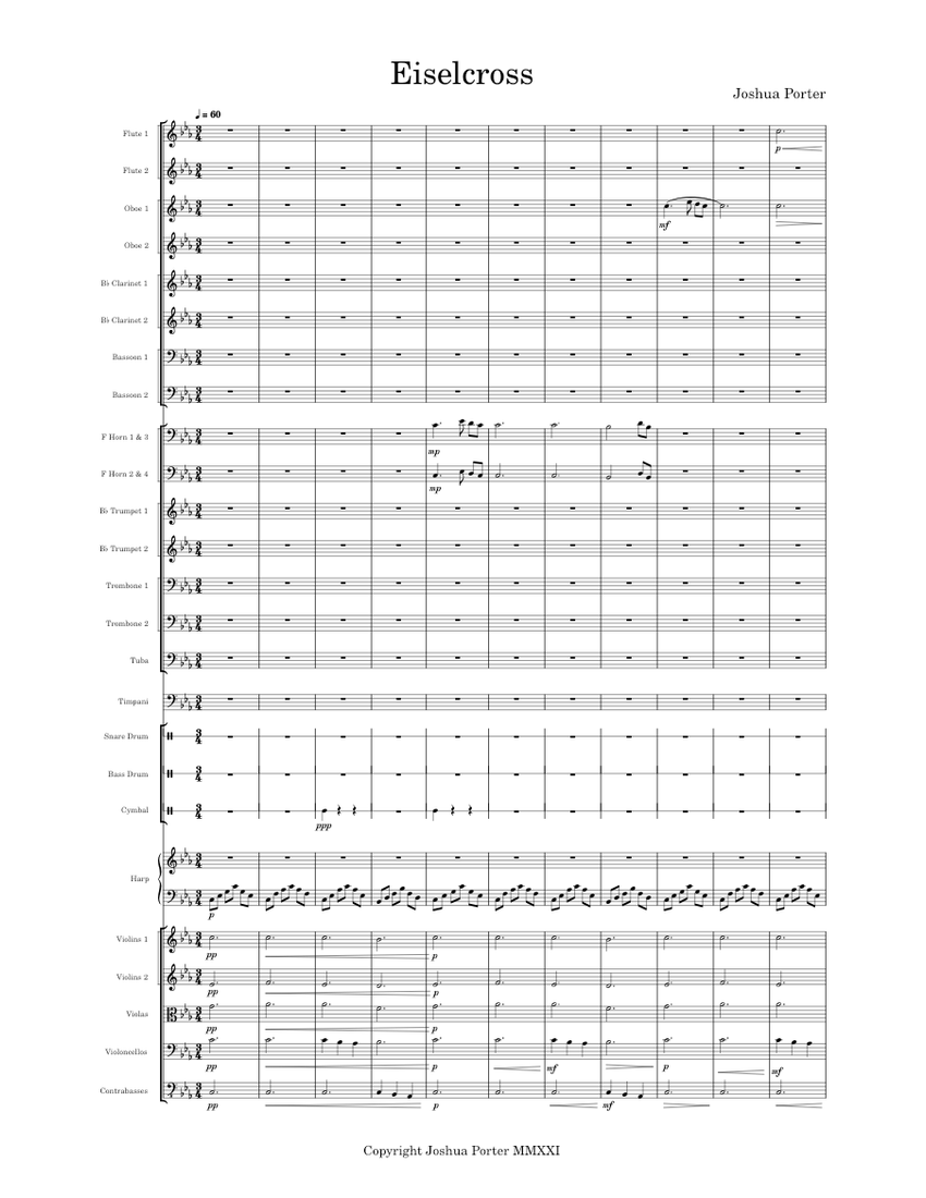 Eiselcross: Orchestral Arrangement Sheet music for Trombone, Tuba ...
