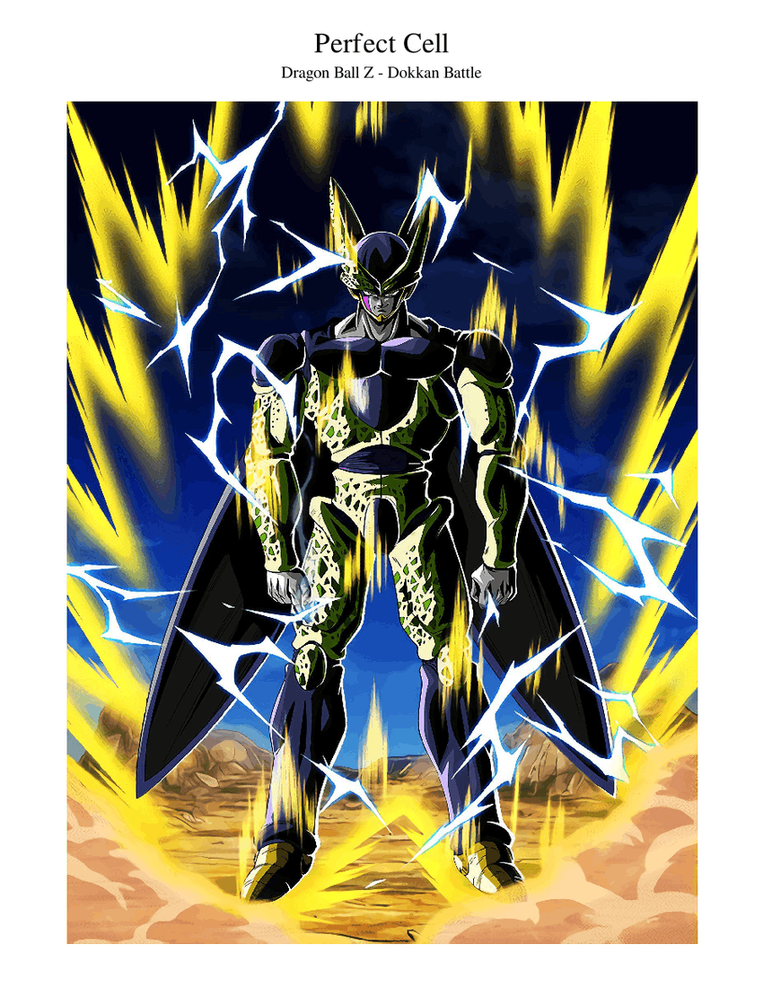 Dokkan Battle OST - LR Perfect Cell Sheet Music for Piano (Solo ...