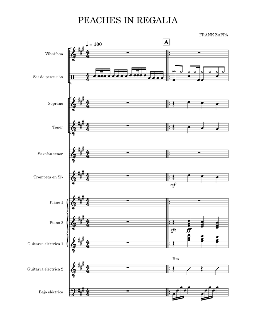 Peaches in regalia PEACHES IN REGALIA Sheet music for Piano, Soprano ...