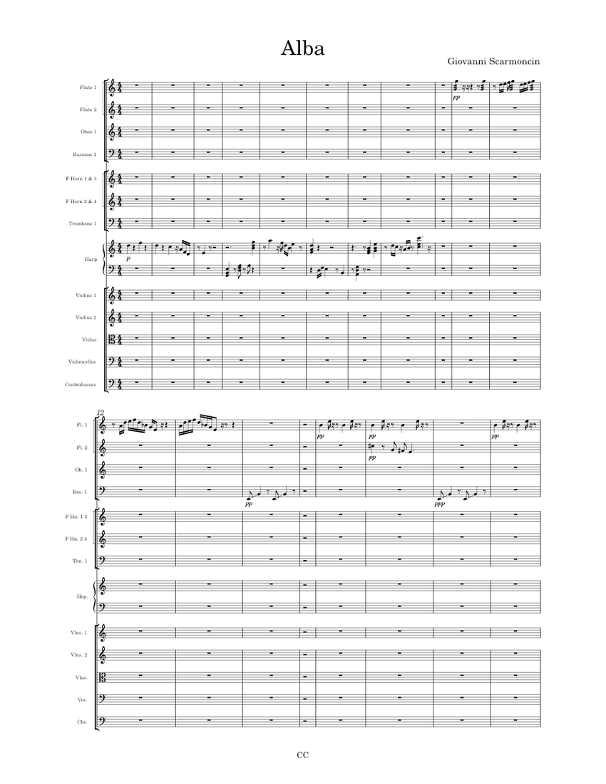 Alba Sheet music for Trombone, Flute, Oboe, Bassoon & more instruments ...