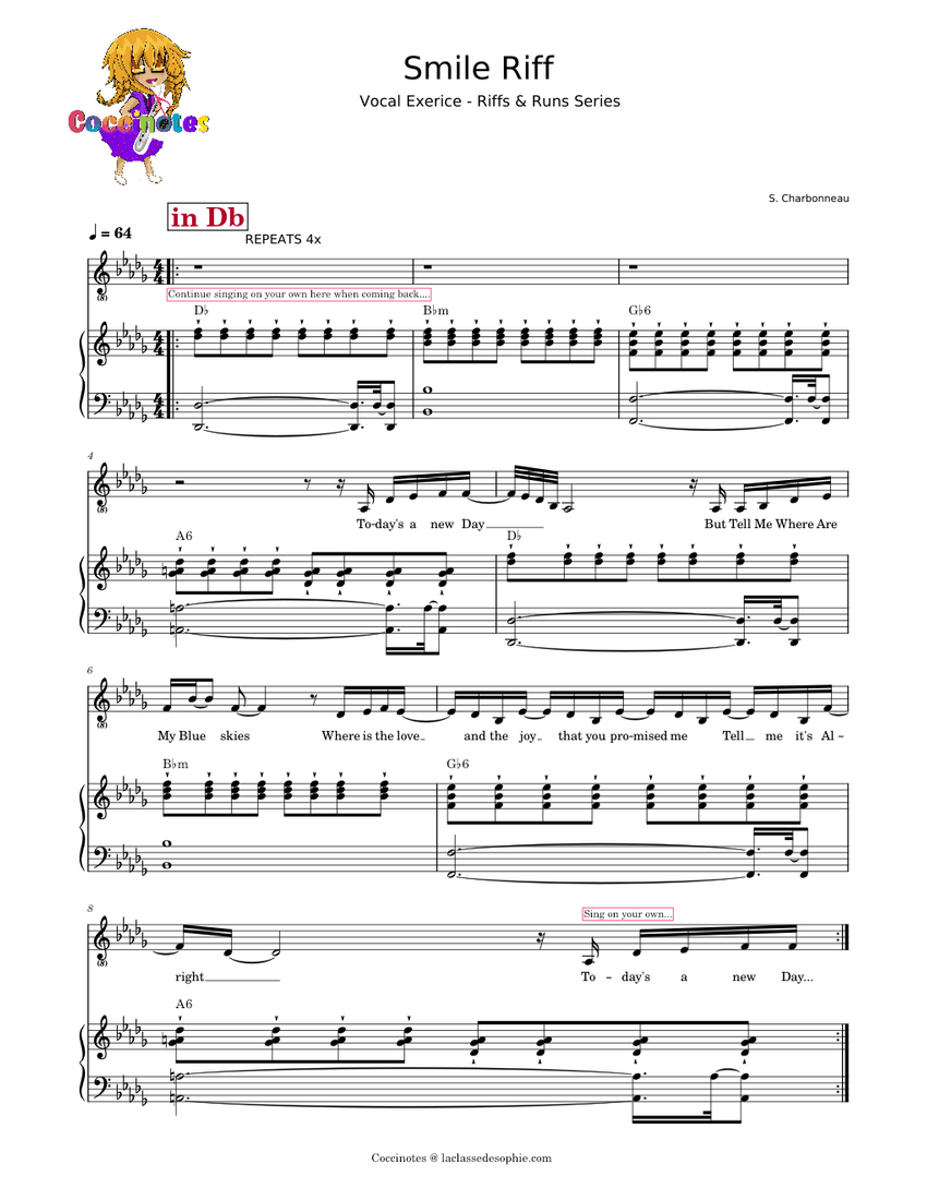 Smile - Riffs & Runs Series Sheet music for Piano, Vocals (Solo ...