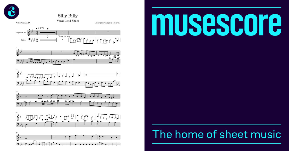 silly billy Sheet Music for Trumpet other, Voice (other) (Mixed Duet ...