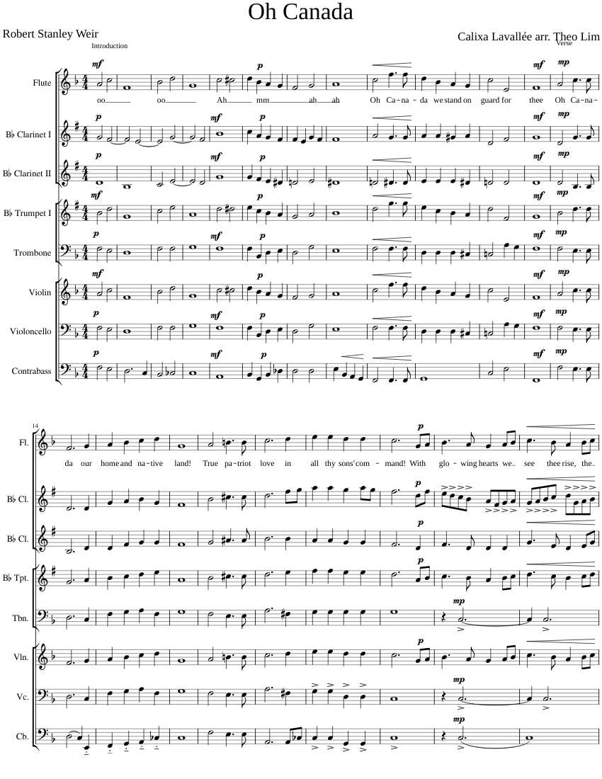 National Anthem – AnthemOverload Oh_Canada.22.6.23 Sheet music for ...