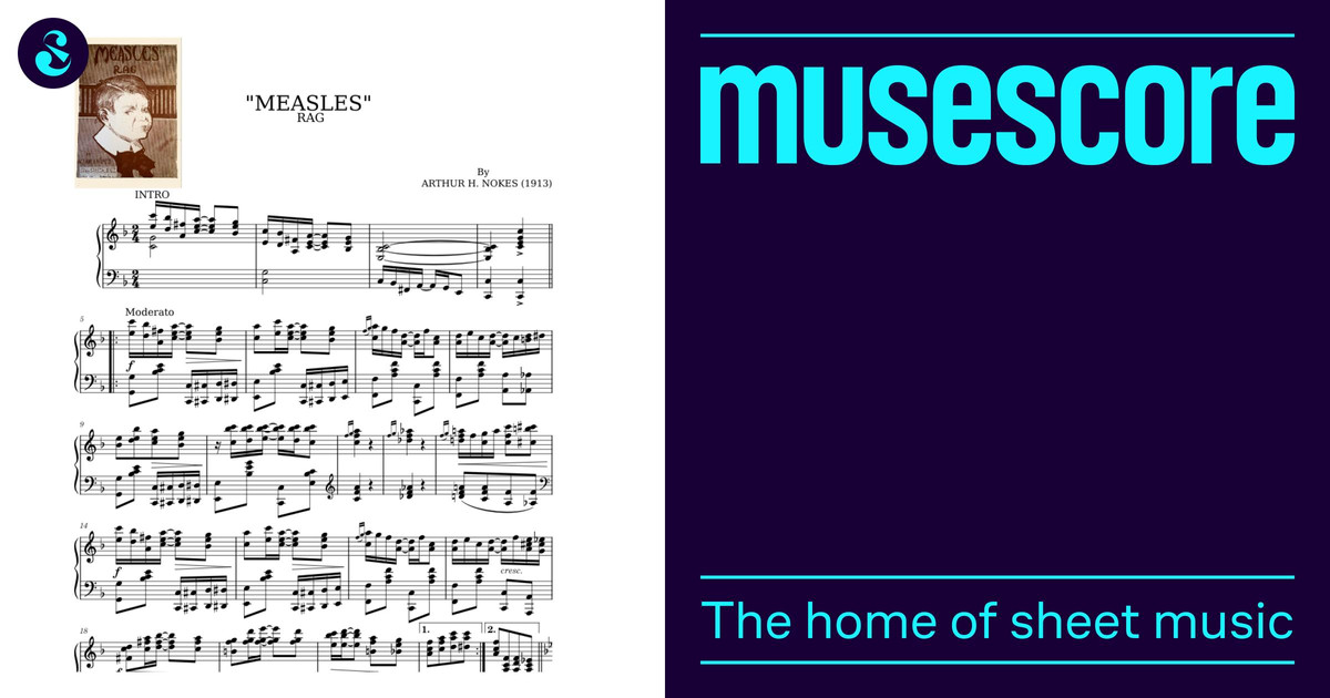 Measles Rag by Arthur H. Nokes (1913) Sheet music for Piano (Solo ...