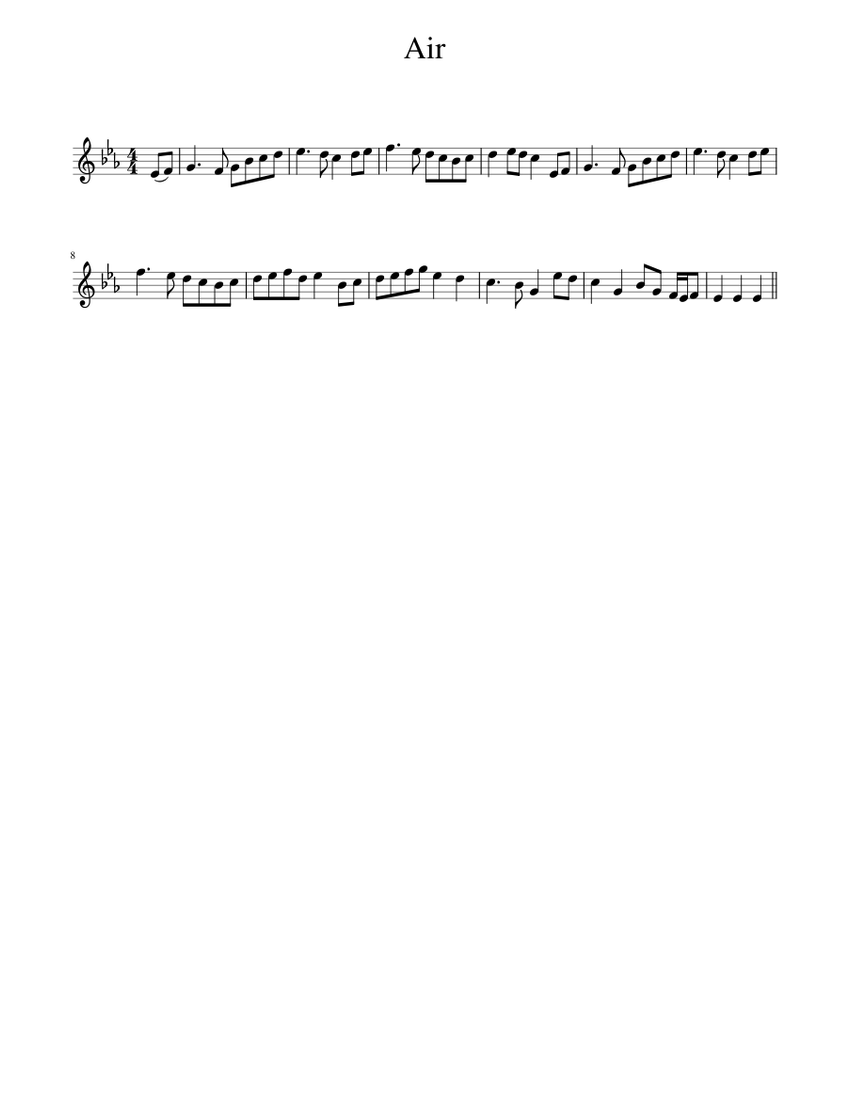 Air Sheet music for Piano (Solo) | Musescore.com