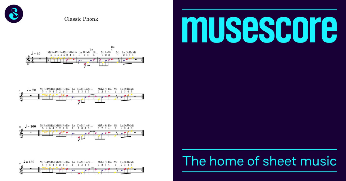 Classic Phonk Sheet Music for Piano (Solo) easy | MuseScore.com