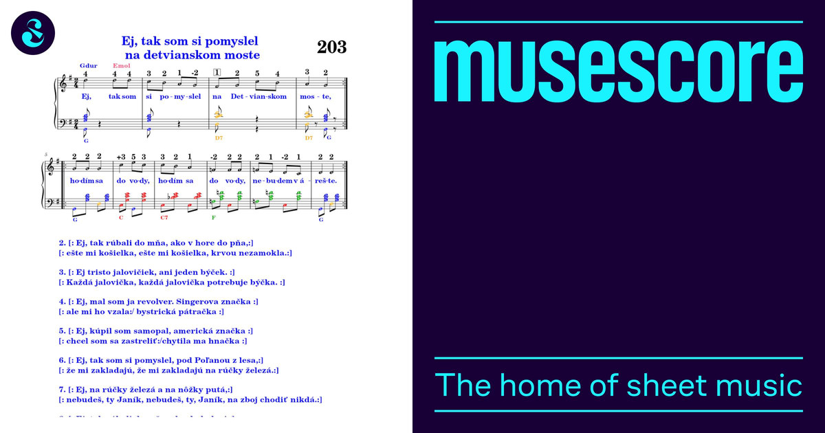 Ej, tak som si pomyslel Sheet music for Accordion (Solo) | Musescore.com