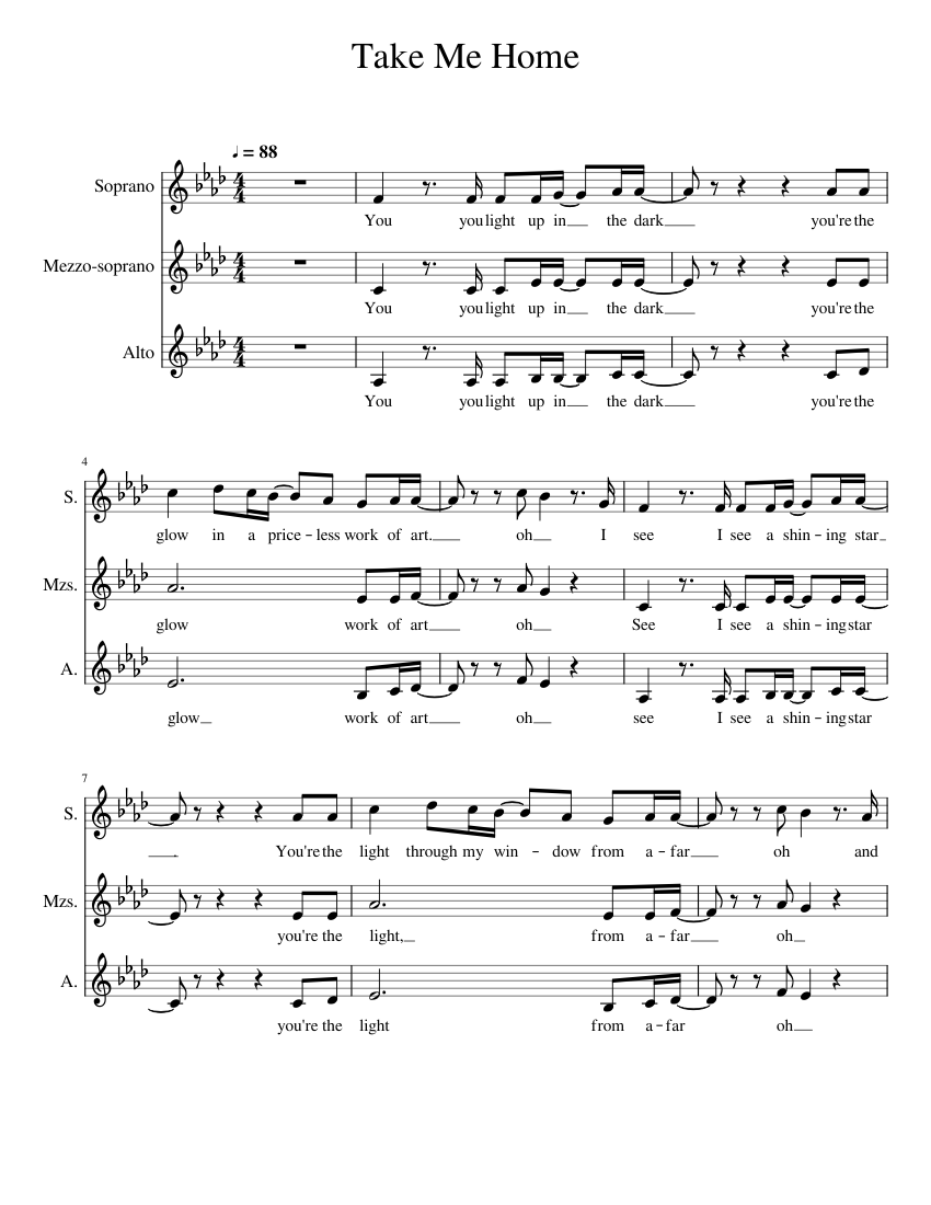 Take_Me_Home - piano tutorial