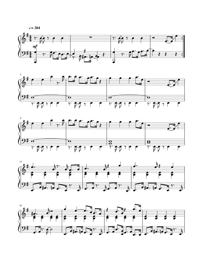 Villain Sheet music for Piano (Solo) | Musescore.com