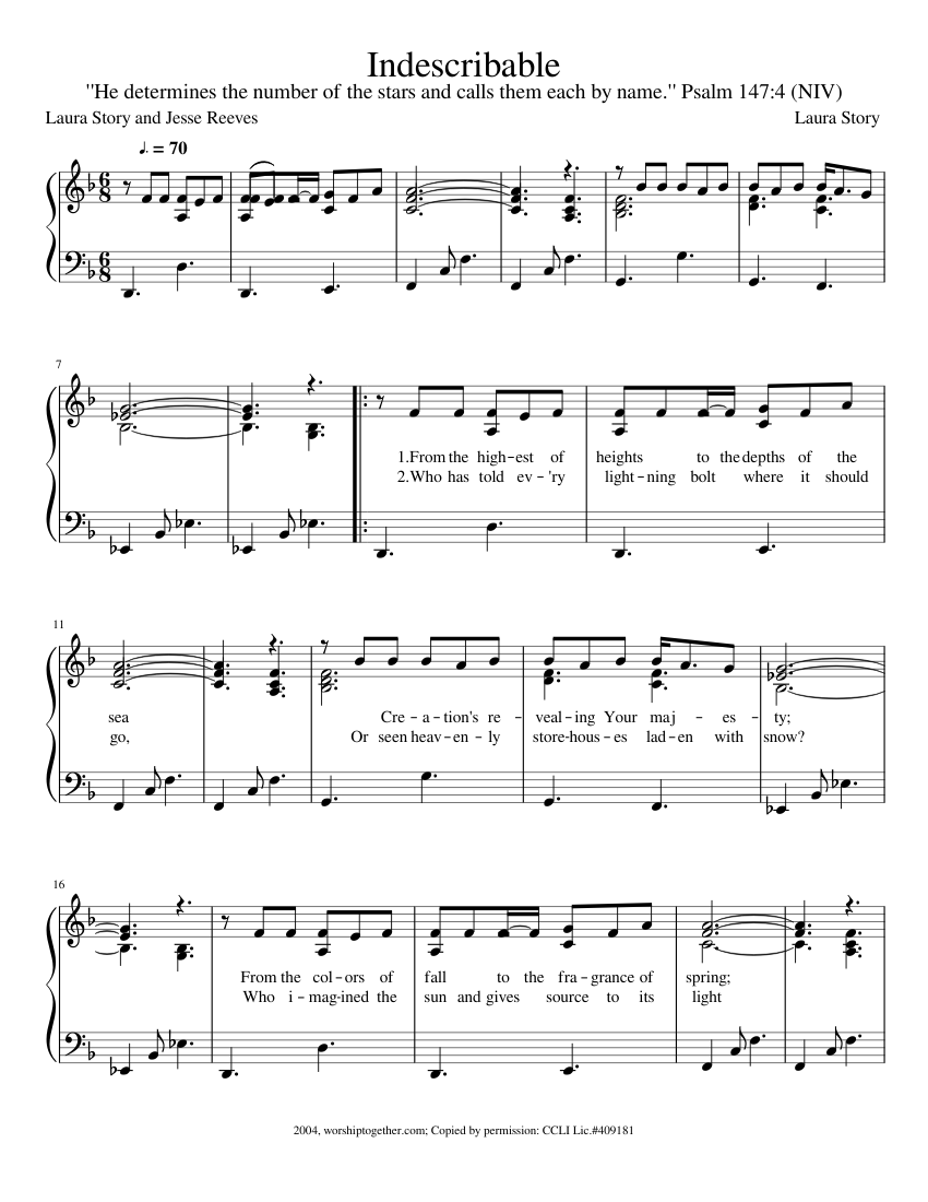 indescribable or undescribable