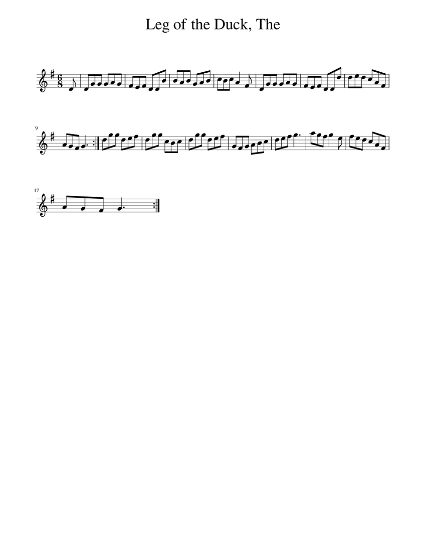 The Leg of the Duck Sheet music for Piano (Solo) Easy | Musescore.com