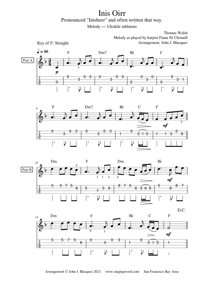 Inisheer – Misc tunes Inis Oírr – Misc tunes Inis Oirr (F) (with ...