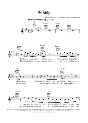 Acordes De Guitarra De Bubbly Colbie Caillat