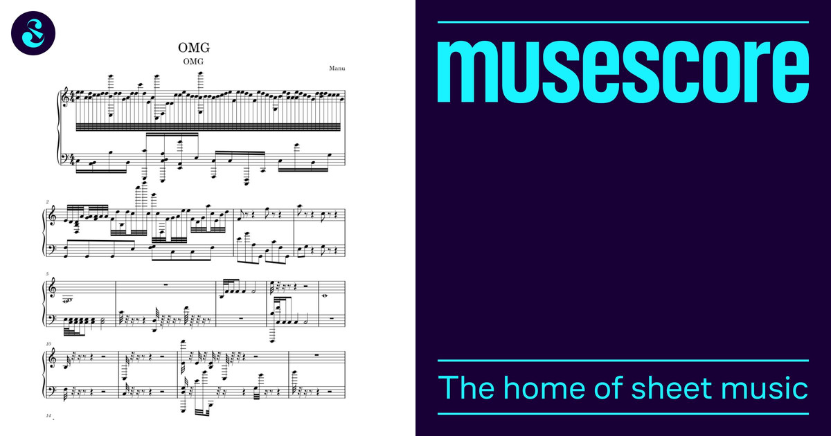 OMG Sheet Music for Piano (Solo) | MuseScore.com