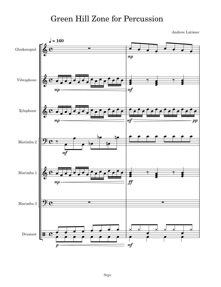 Green Hill Zone (Sonic) – Masato Nakamura Green Hill Zone for ...