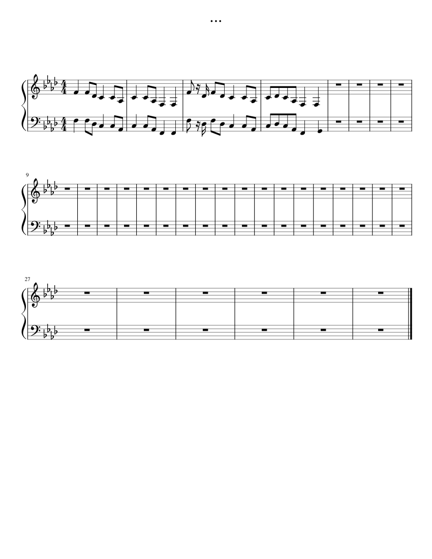 Ali A Intro Sheet music for Piano (Solo) Easy | Musescore.com