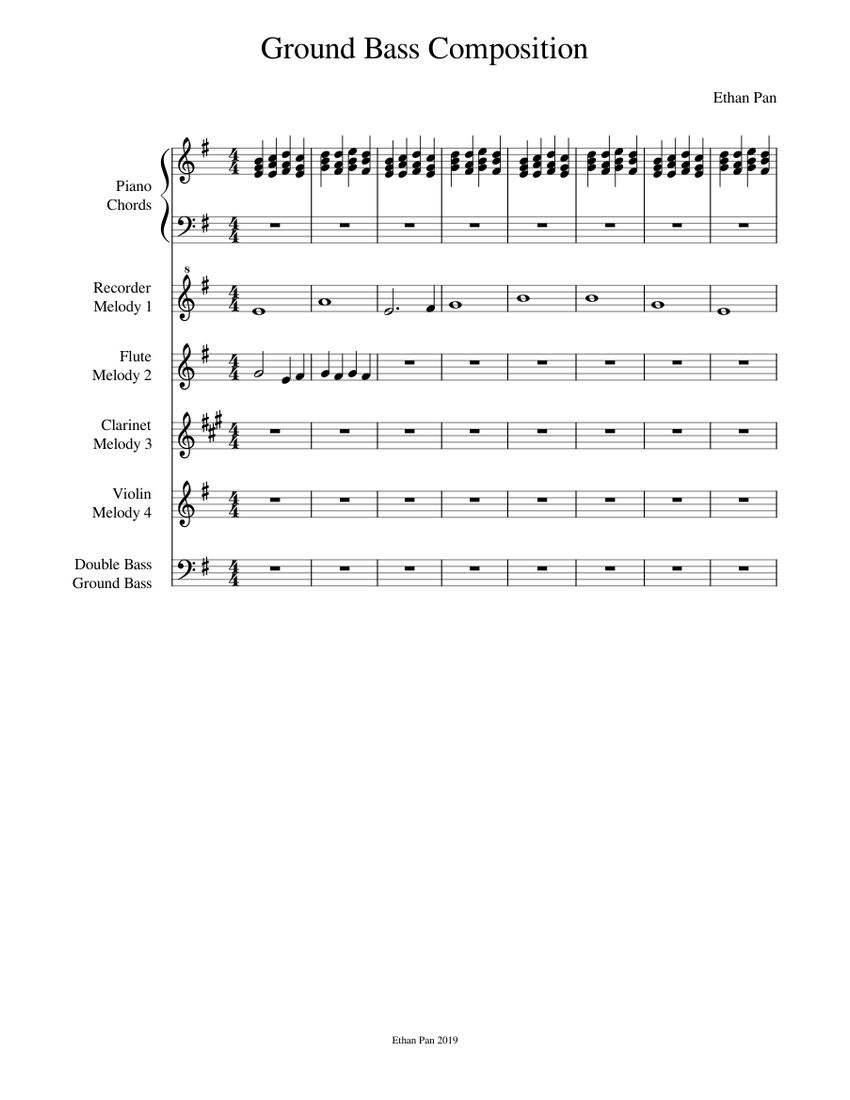 Ground_Bass_Composition (1) Sheet music for Piano, Flute, Contrabass ...