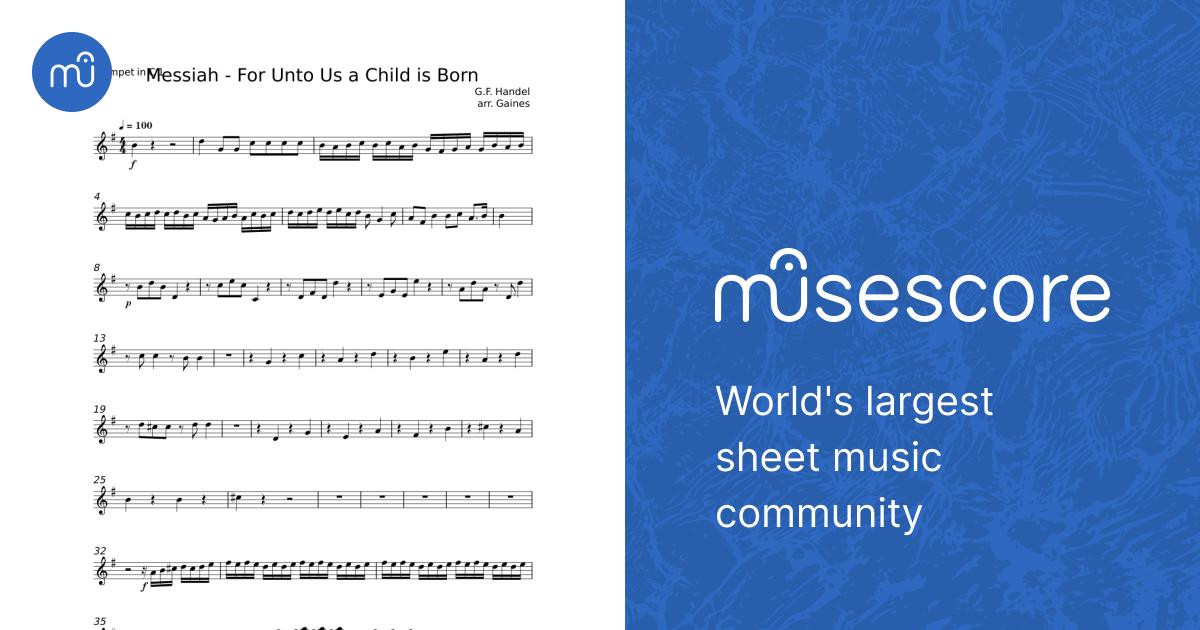 Messiah, HWV 56 - Georg Friedrich Händel Sheet music for Trumpet other ...
