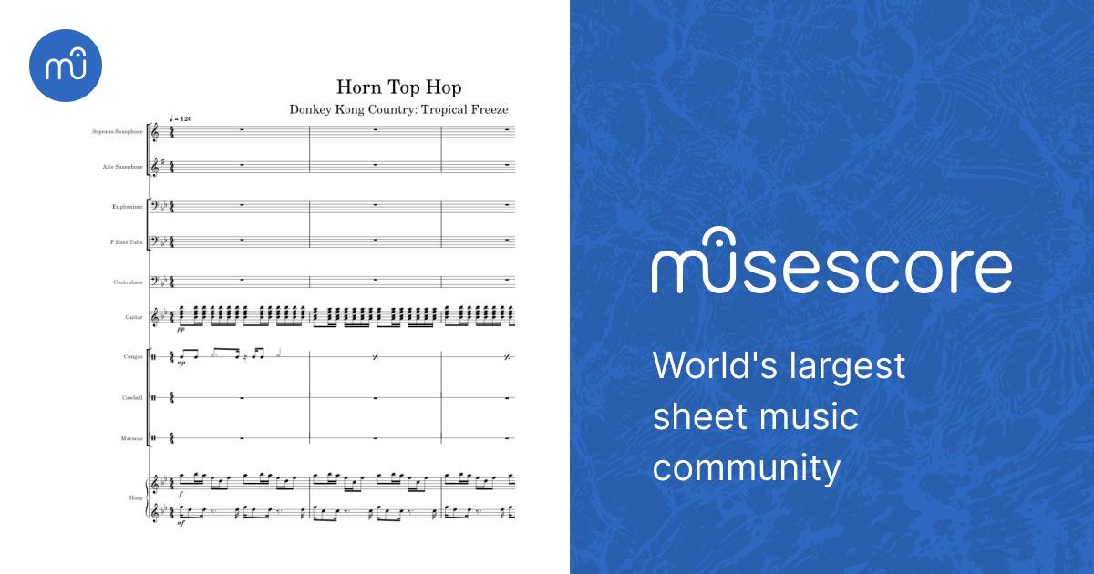 Horn Top Hop - Donkey Kong Country: Tropical Freeze Sheet Music for ...