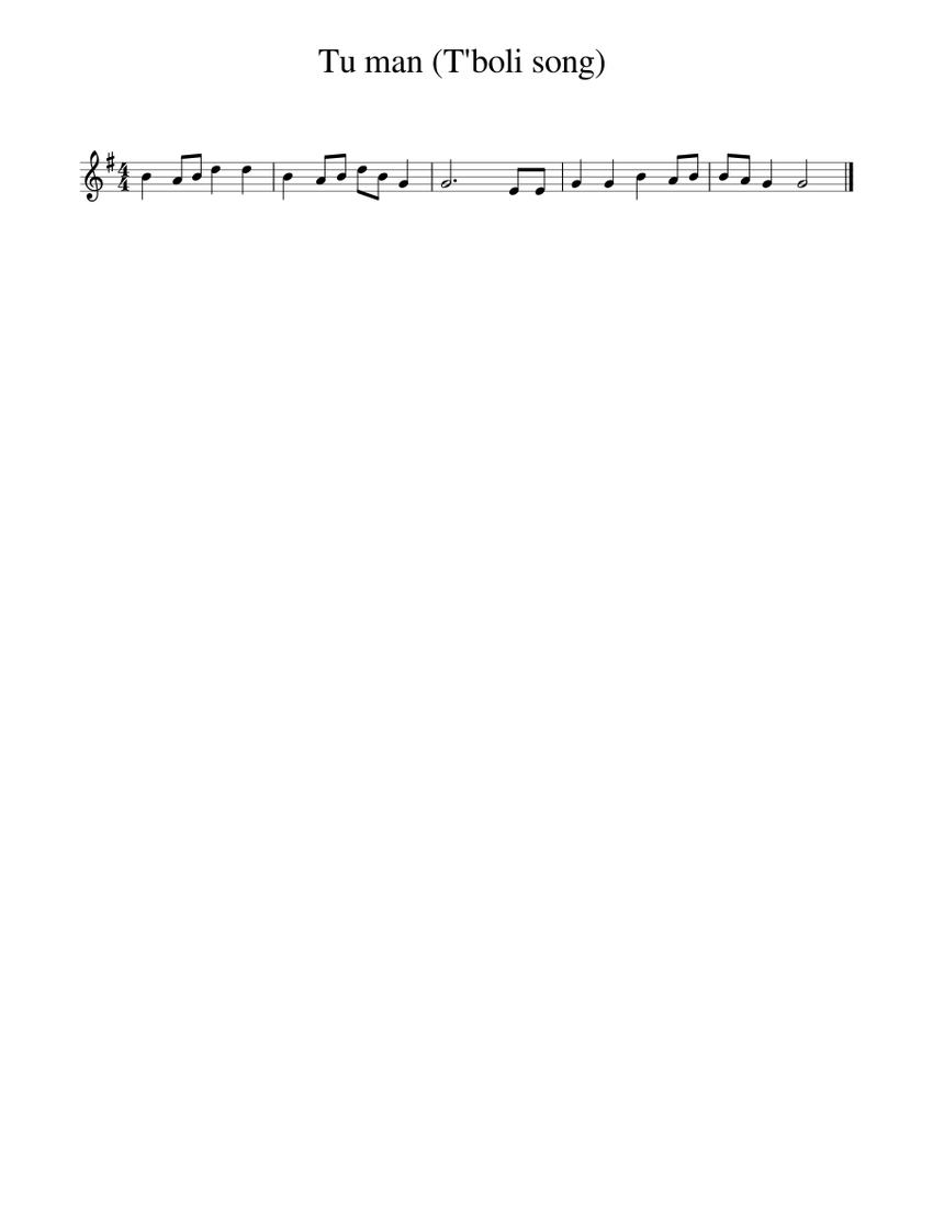 Tu man T'boli song Sheet music for Piano (Solo) Easy | Musescore.com