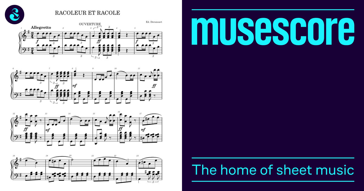racoleur et racolé – Edouard Deransart Sheet music for Piano (Solo ...