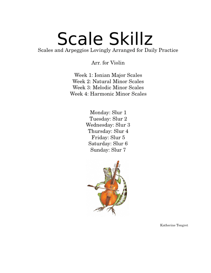 Violin Scale Skillz Sheet music for Piano (Solo) Easy | Musescore.com