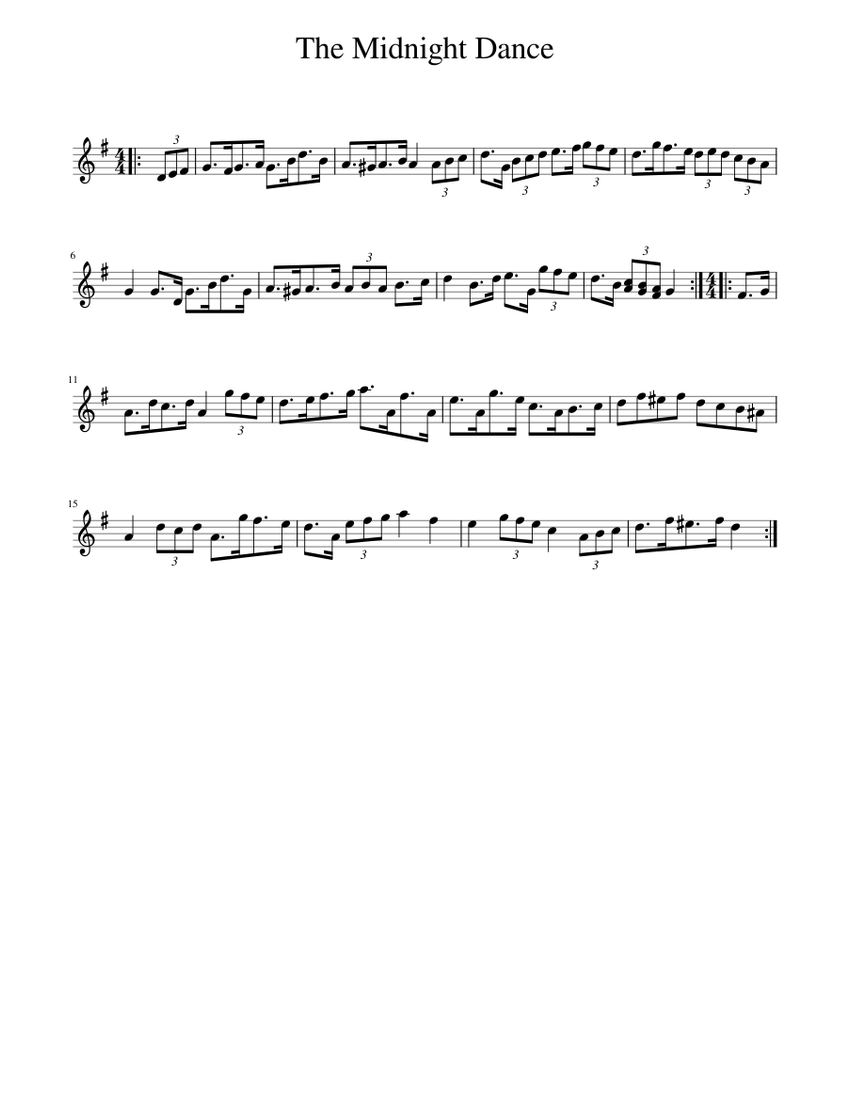 The Midnight Dance Sheet music for Piano (Solo) Easy | Musescore.com